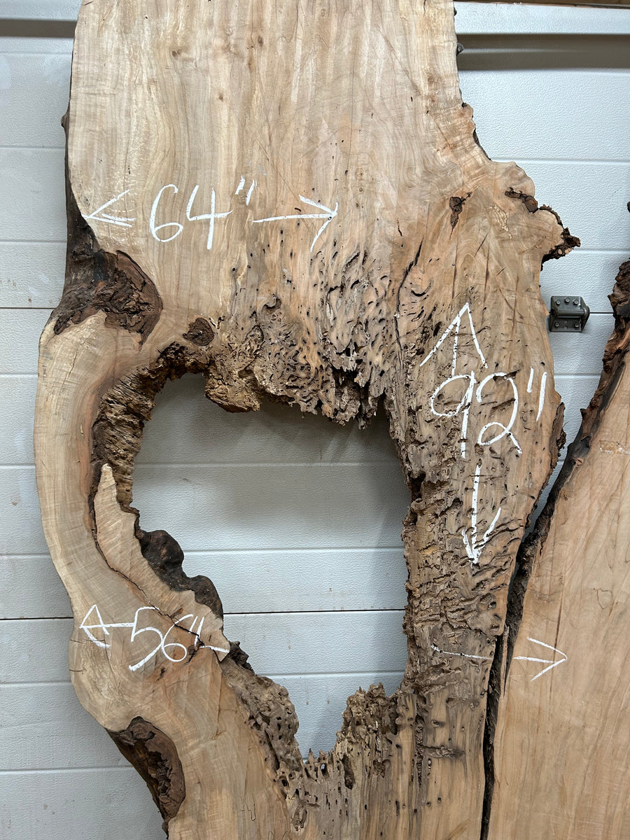 M-05 Huge Maple Live Edge Slab – Wood Walker Customs