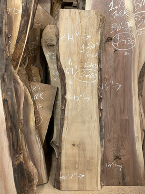 EW-02 English Walnut Live Edge Slab – Wood Walker Customs