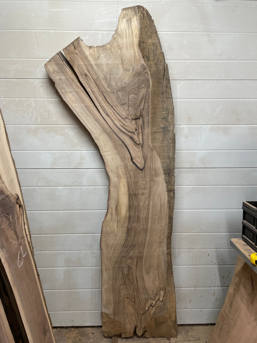 EW-05 English Walnut Live Edge Slab – Wood Walker Customs