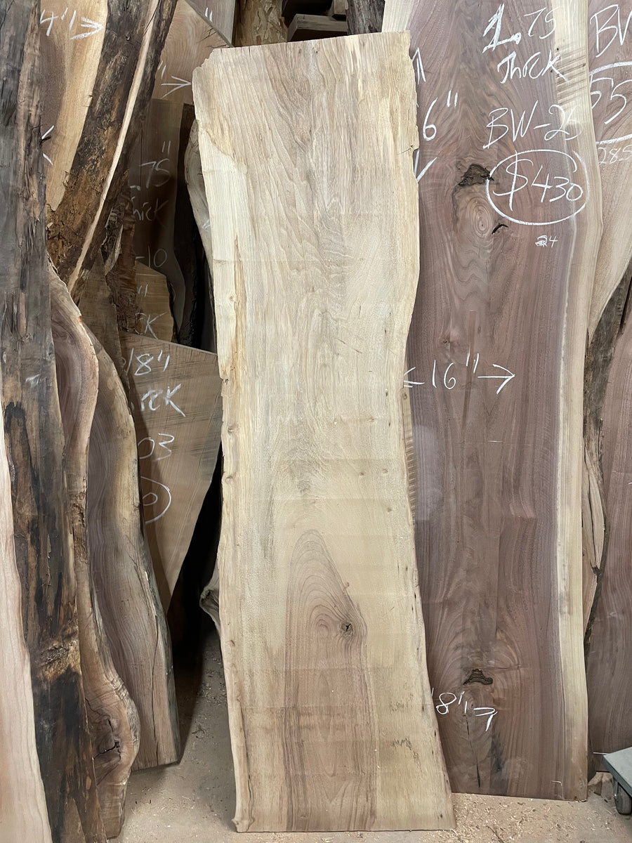 EW-02 English Walnut Live Edge Slab – Wood Walker Customs